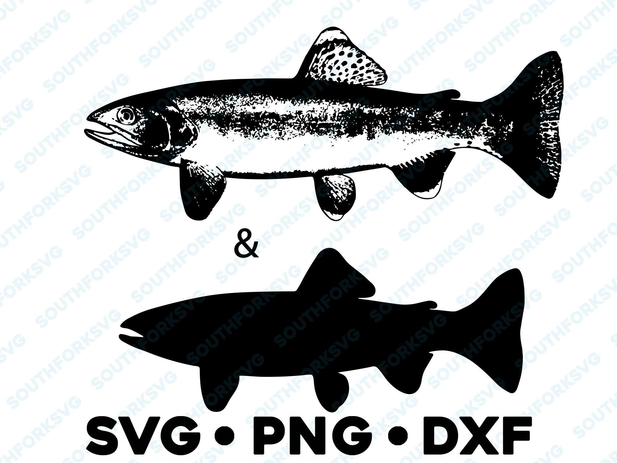 Cutthroat Golden Trout Rainbow SVG PNG DXF Transparent Vector Graphic ...