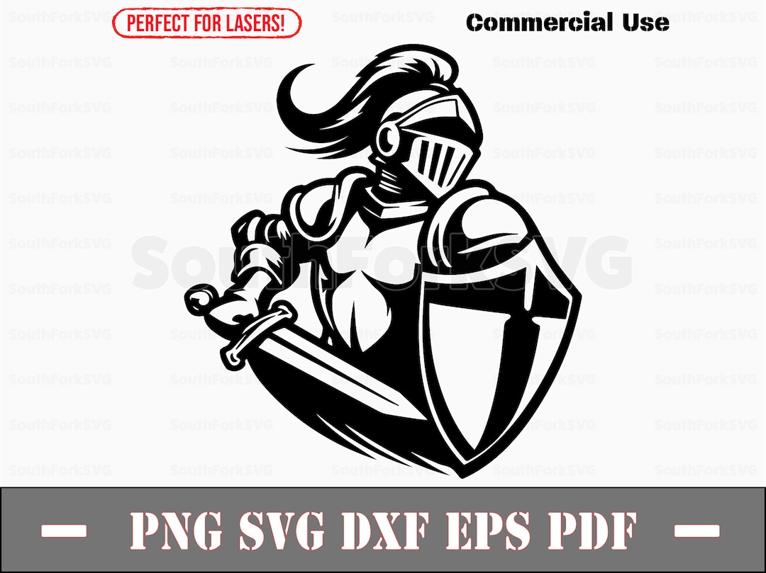 Knight Design Svg Png Dxf Eps Pdf | Vector Graphics Design Cut Print ...