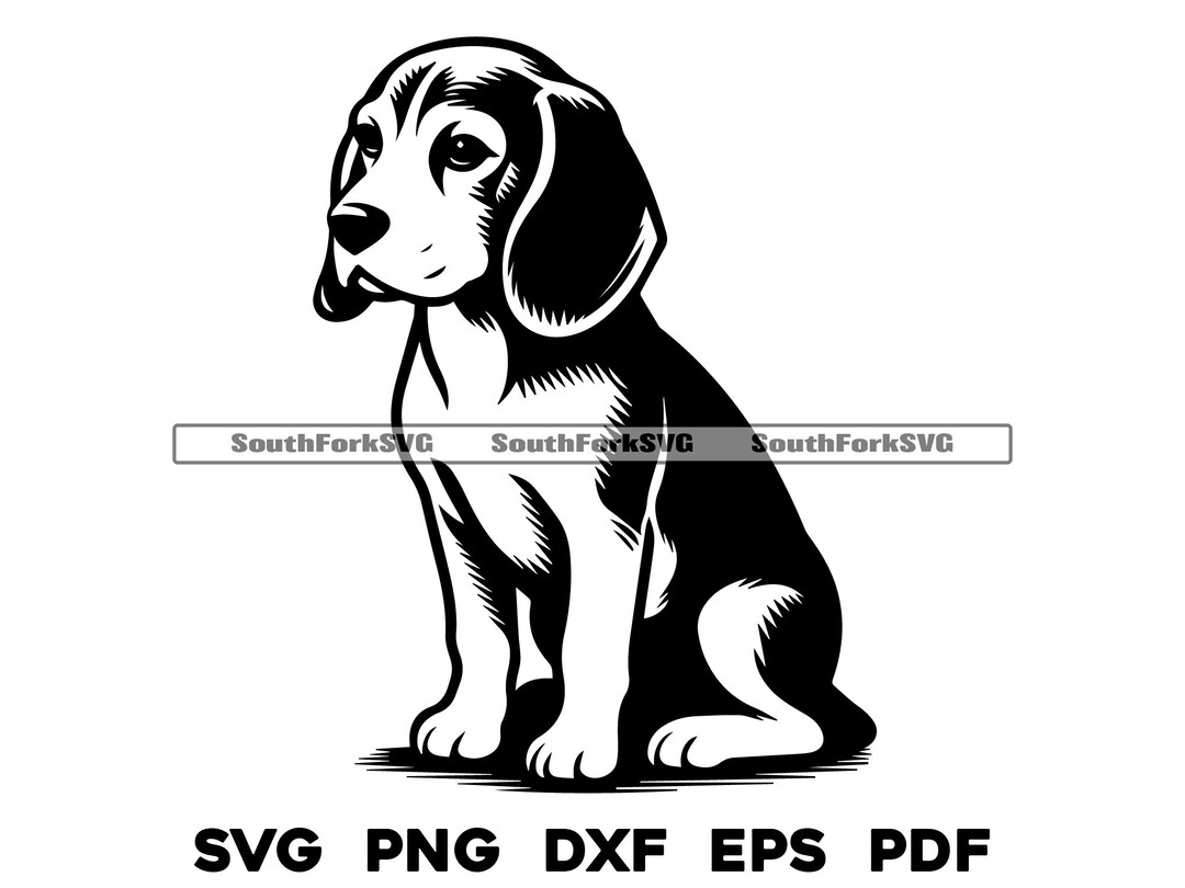 Beagle Puppy Dog Design Svg Png Dxf Eps Pdf Vector Graphic Cut File ...