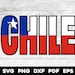 Chile Chilean Flag Name Design | Svg Png Dxf Eps Pdf | Vector Graphic ...