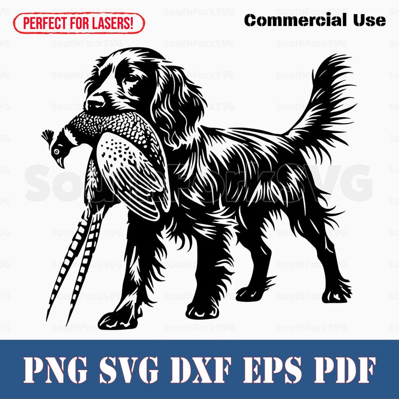 Bird Dog Cocker Hunting - Etsy UK