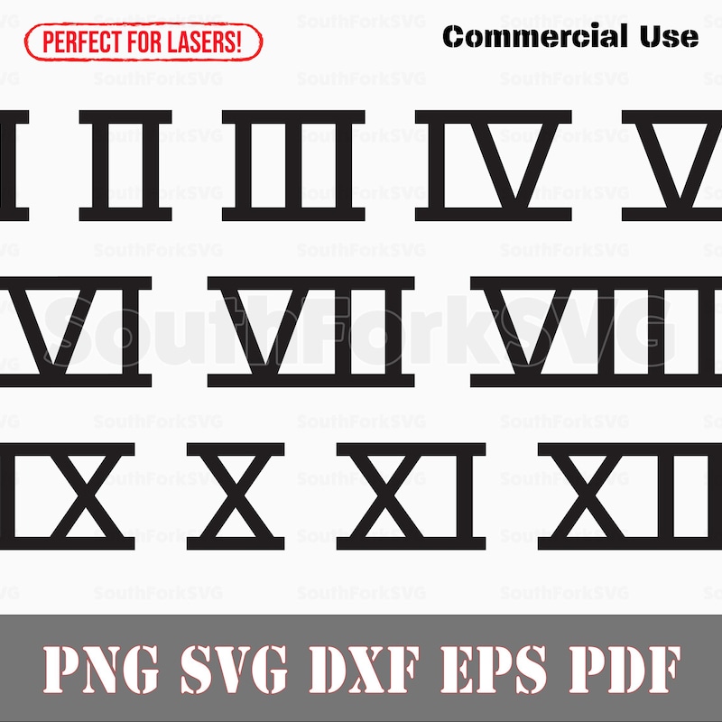 Roman Numerals Art - Etsy