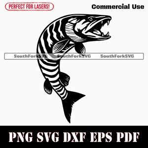 Muskie Svg Png Dxf Eps Pdf | Transparent Vector Graphic Design Cut ...