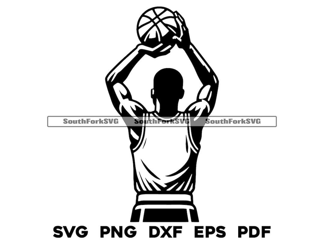 Basketball Player Svg Png Dxf Eps Pdf | Transparent Graphic Design Cut ...