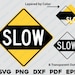 Slow Speed Limit Sign Logo Symbol Svg Png Dxf Eps Pdf Layered by Color ...