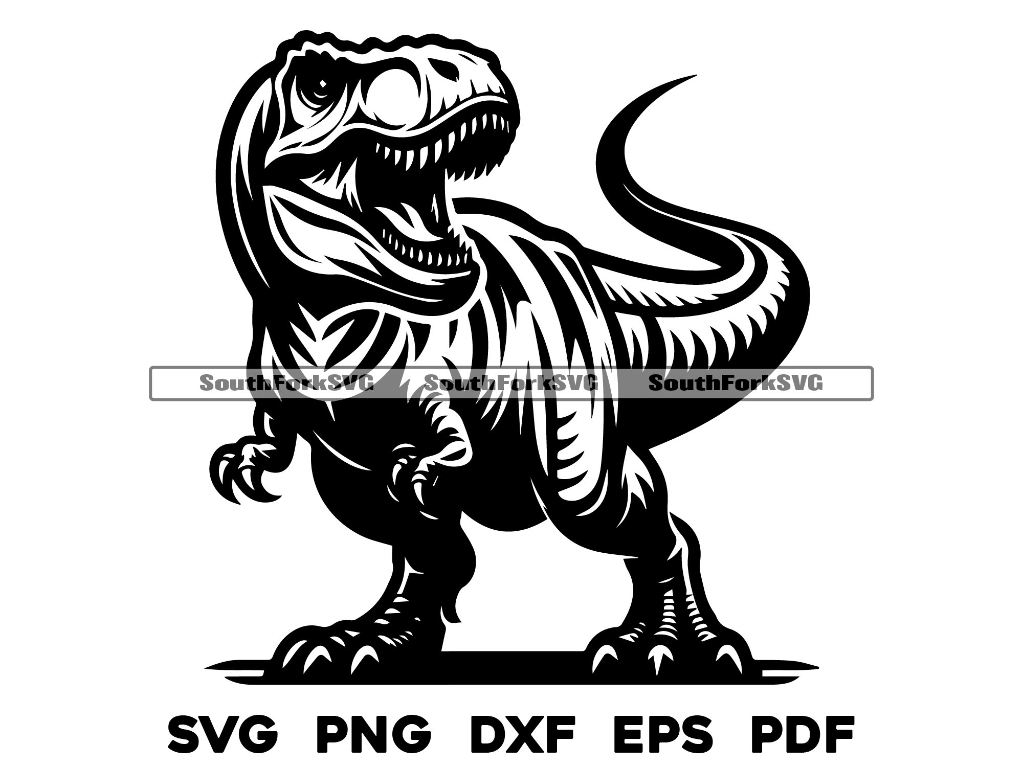 Trex Tyrannosaurus Rex Svg Png Dxf Eps Pdf | Vector Graphic Design Cut ...