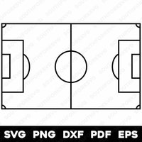 Soccer Field SVG Files, Football Field Cut Files, Soccer SVG Vector ...