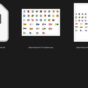 International Maritime Nautical Signal Flags Set 2 SVG PNG DXF Digital ...
