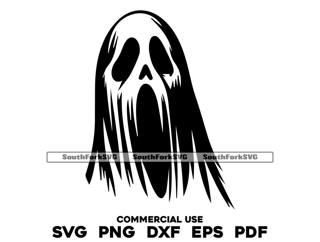 Ghost Ghoul Svg Png Dxf Eps Pdf Files | Cut Print Laser Engraving CNC ...