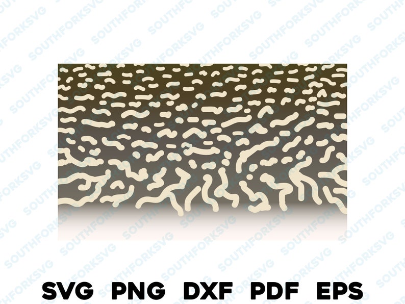 Northern Pike Skin Pattern Svg Png Dxf Eps Pdf Muskie - Etsy