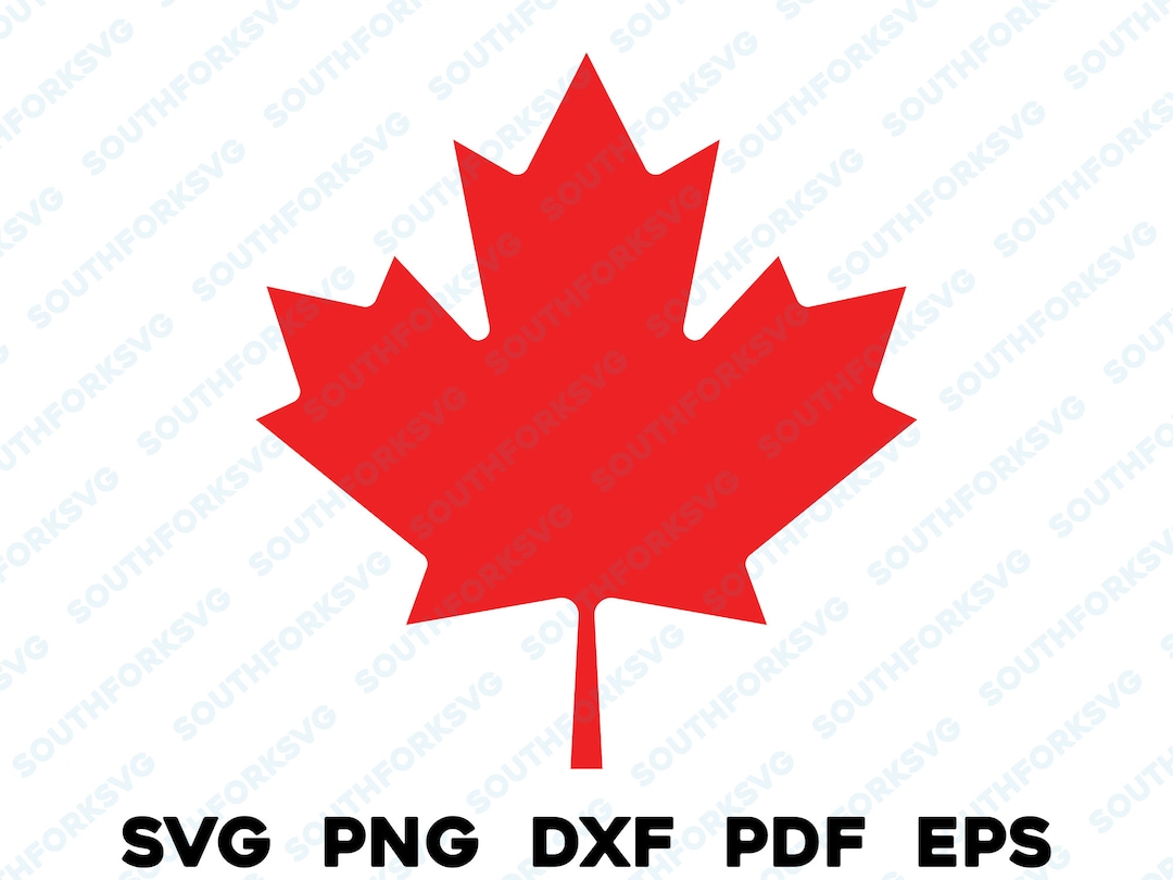 Canadian Flag Maple Leaf | Svg Png Dxf Eps Pdf | Vector Graphic Design ...