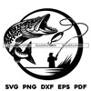 Musky Muskie Muskellunge Skin Pattern SVG PNG DXF Trout Bass Pike ...