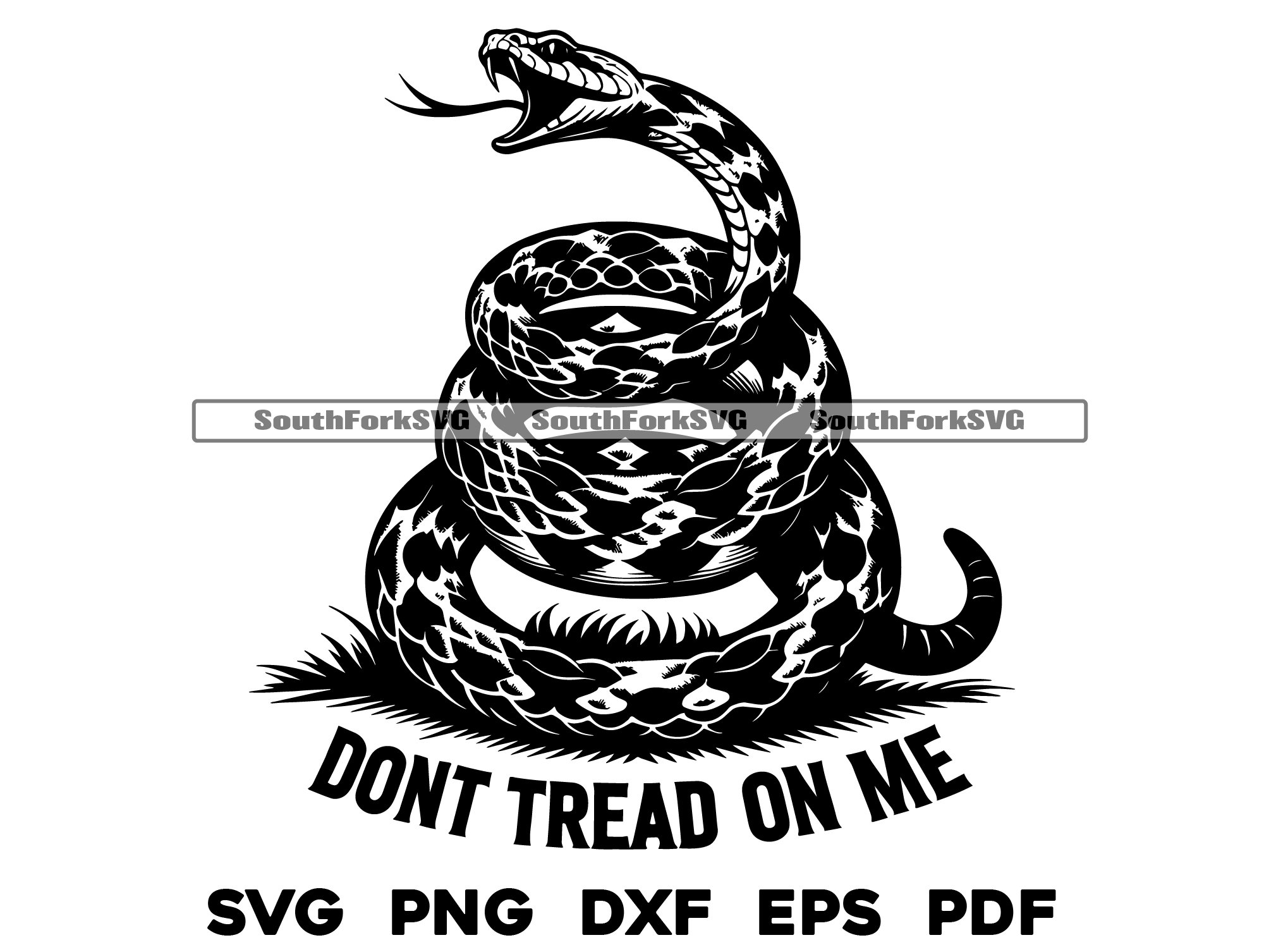 Don't Tread on Me Rattlesnake Gadsden Flag | Svg Png Dxf Eps Pdf ...