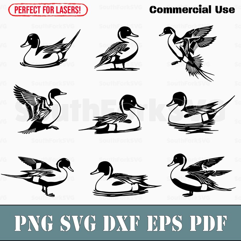 Pintail Duck Hunting Svg - Etsy