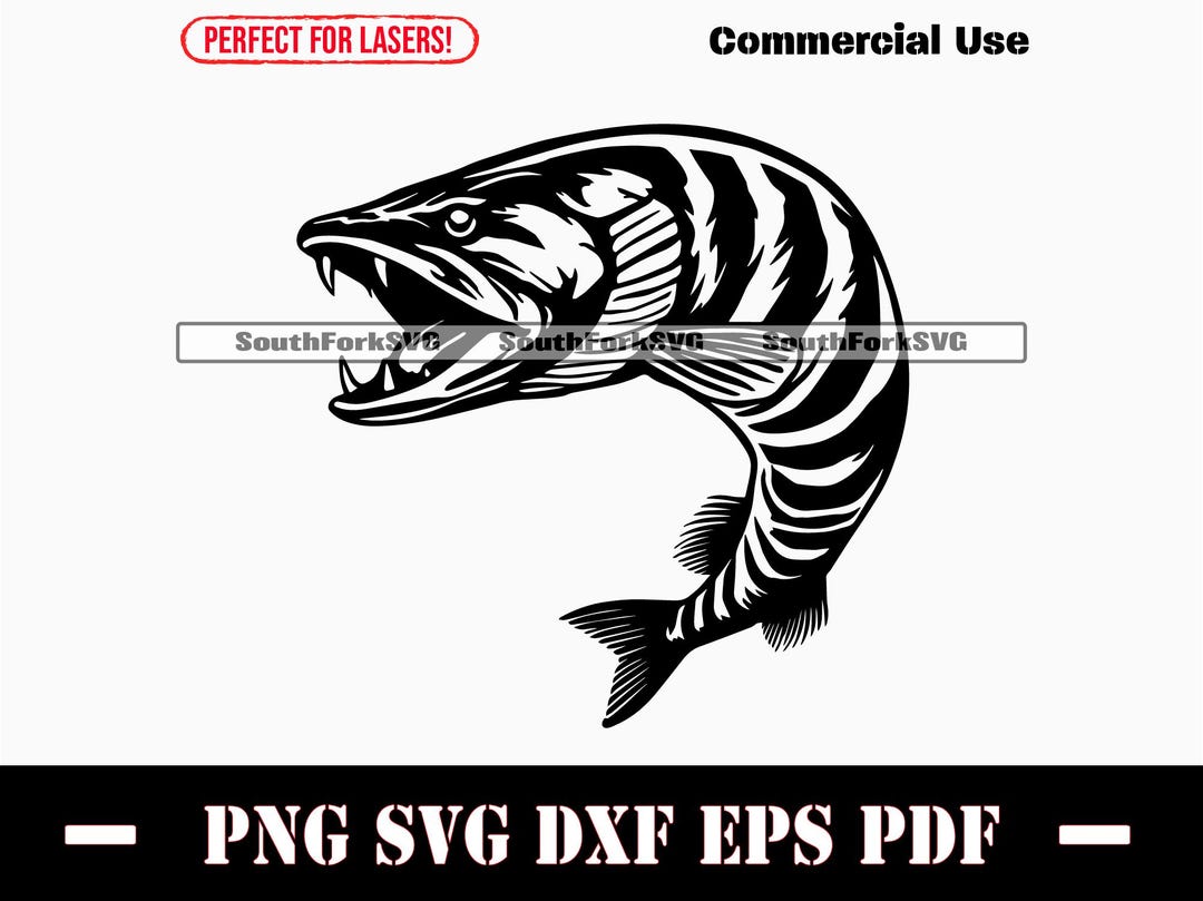 Muskie Svg Png Dxf Eps Pdf | Transparent Vector Graphic Design Cut ...