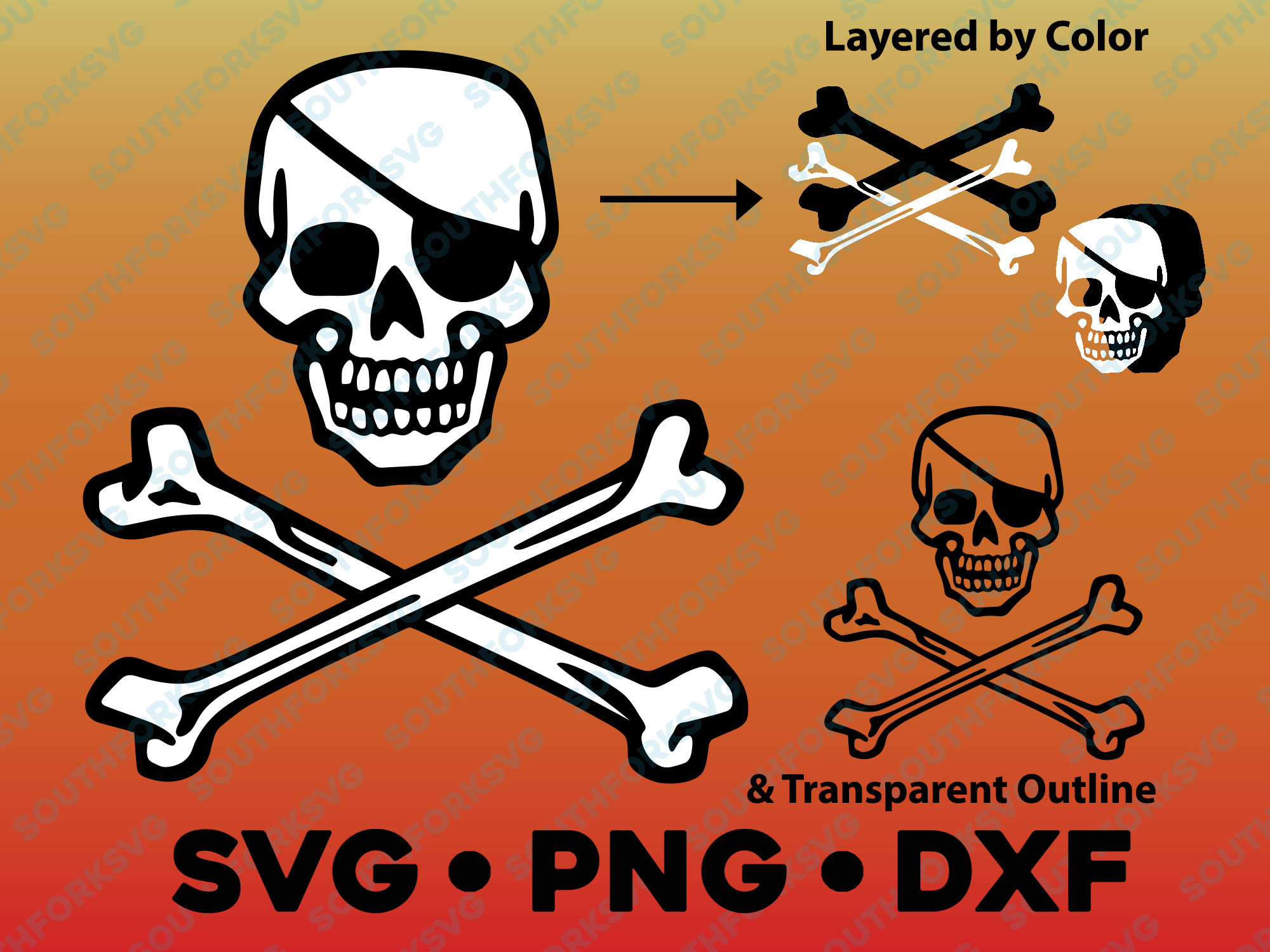 Dog Pirate cross bones Cuttable Design SVG PNG DXF & eps Designs Cameo ...
