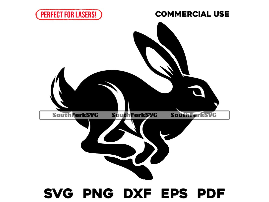Running Rabbit Design | Svg Png Dxf Eps Pdf | Vector Graphic Cut File ...