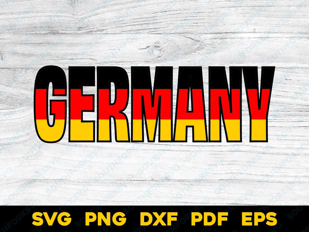Germany Flag Name Design | Svg Png Dxf Pdf Eps | Vector Graphic Design ...