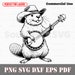 Beaver Playing Banjo Svg Png Dxf Eps Pdf | Laser Engrave Cut Print ...