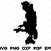 Cherokee Reservoir Lake Tennessee Map Shape Silhouette Svg Png Dxf Pdf ...