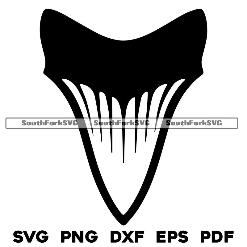 Shark Teeth Outline - Etsy