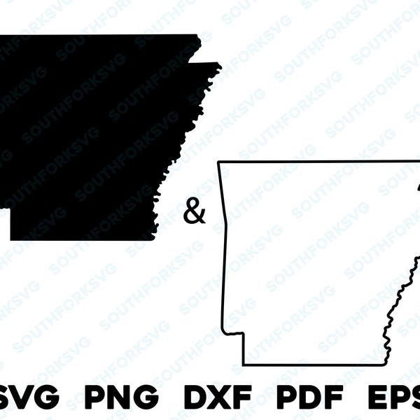 Arkansas Silhouette - Etsy