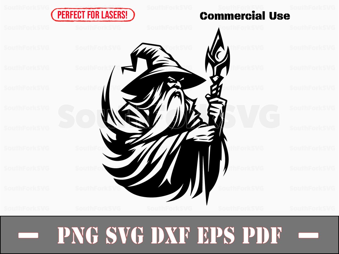 Wizard Mascot Design Svg Png Dxf Eps Pdf | Vector Graphics Design Cut ...