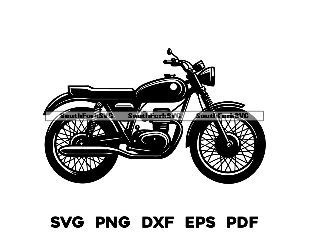 Cafe Racer Motorcycle Design Files | Svg Png Dxf Eps Pdf | Vector ...