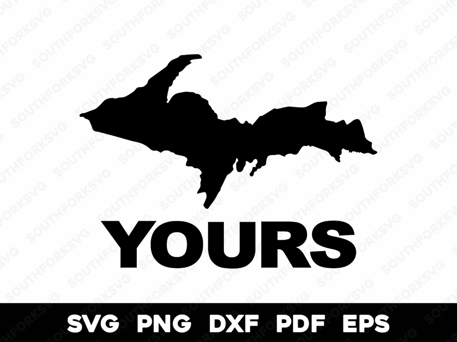Up Yours Upper Peninsula Michigan MI Design | Svg Png Dxf Pdf Eps ...