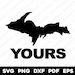 Up Yours Upper Peninsula Michigan MI Design | Svg Png Dxf Pdf Eps ...