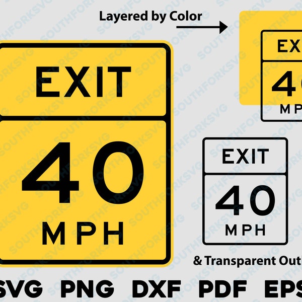 Exit Road Sign - Etsy