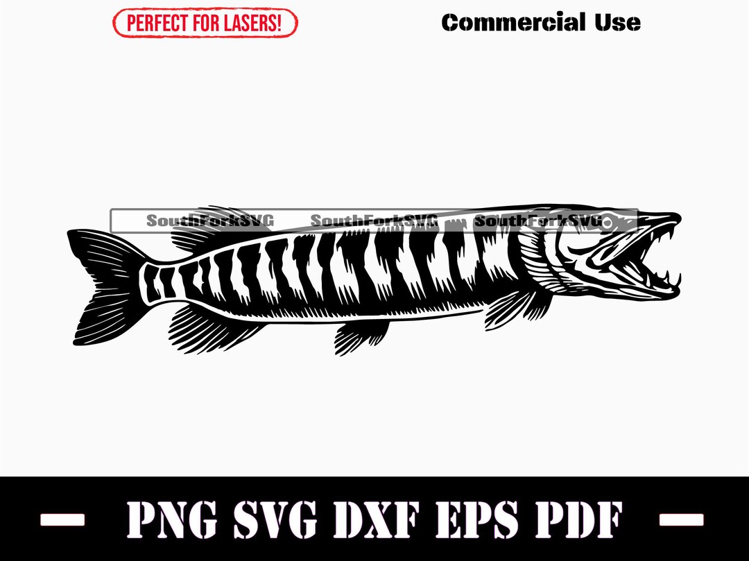 Muskie Musky Design Files Svg Png Dxf Eps Pdf | Transparent Vector ...