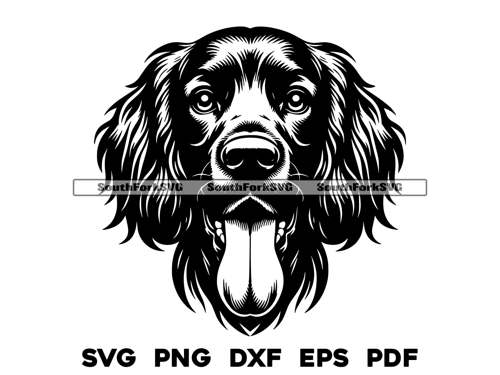 Irish Setter Dog Head Design | Svg Png Dxf Eps Pdf | Vector Graphic Cut ...
