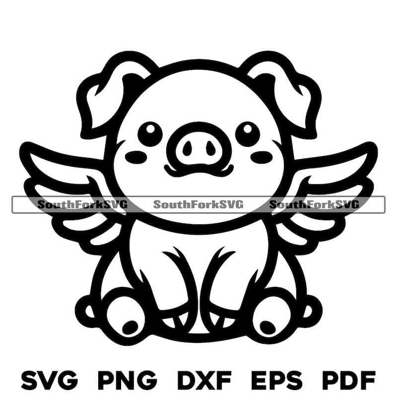 When Pigs Fly Svg - Etsy
