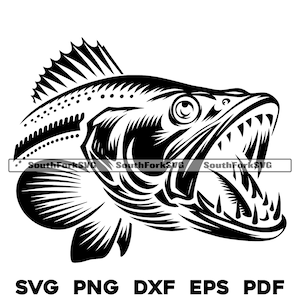Walleye Fish Design Svg Png Dxf Eps Pdf | Laser Engrave Cut Print Files ...
