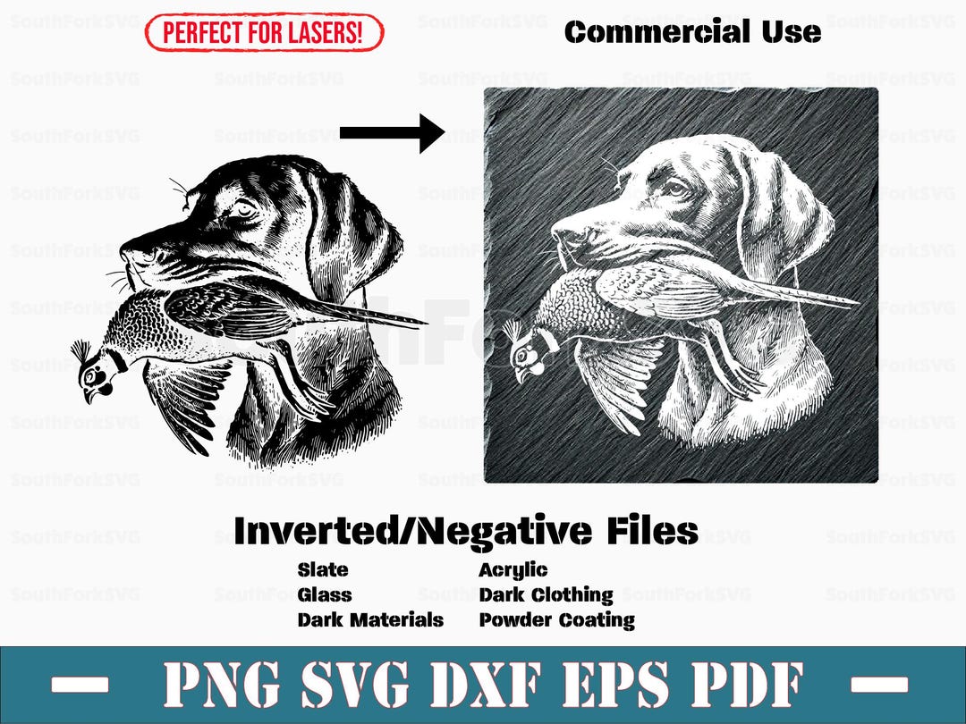 Inverted German Shorthaired Pointer GSP Pheasant Svg Png Dxf Eps Pdf ...