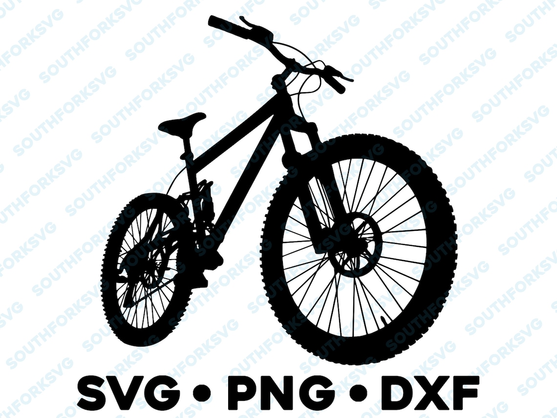 Mountain Bike Biker Bicycle Biking SVG PNG DXF Vector Graphic | Etsy