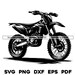 Dirt Bike Design Files | Svg Png Dxf Eps Pdf | Vector Graphic Design ...