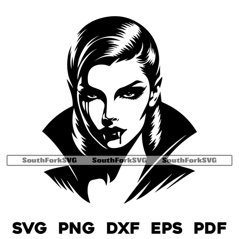 Vampire Woman Vector - Etsy