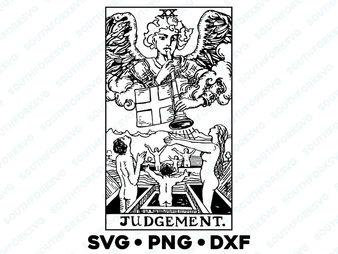 The Judgement Tarot Card Major Arcana Rider Waite Deck SVG PNG - Etsy