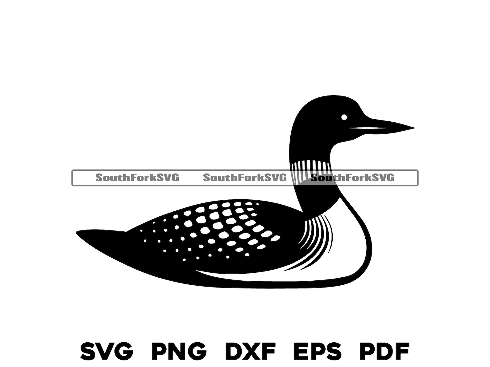 Simple Loon Bird Svg Png Dxf Eps Pdf | Vector Graphic Design Cut Print ...