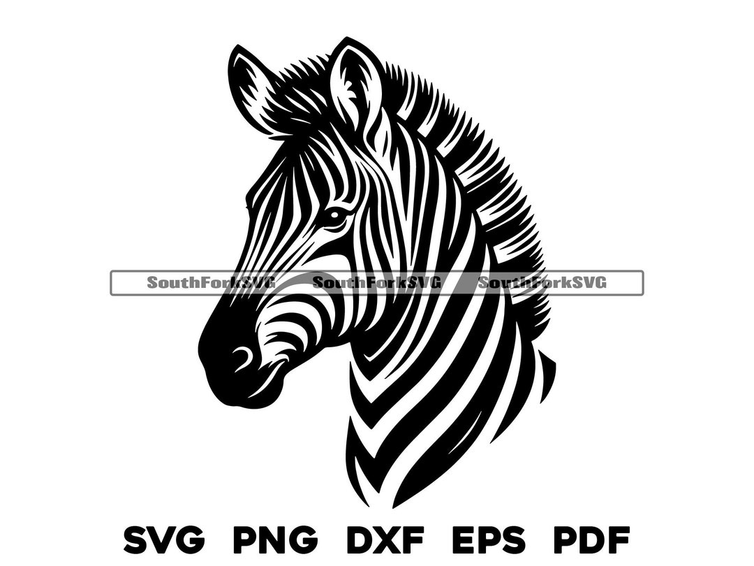 Zebra Head Design | Svg Png Dxf Eps Pdf | Vector Graphics Design Cut ...