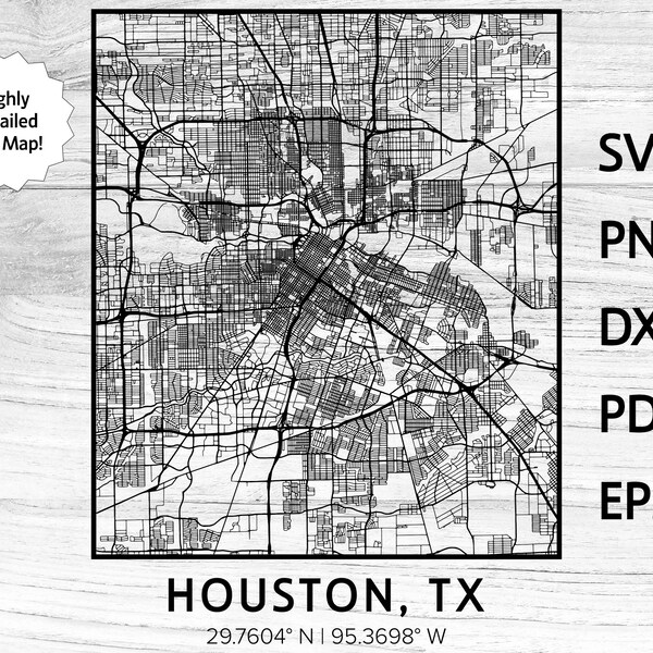 Houston Vector Svg - Etsy