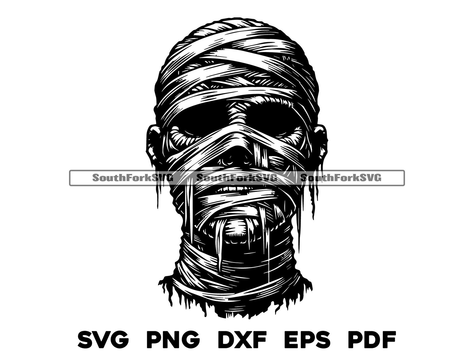 Mummy Head Svg Png Dxf Eps Pdf | Transparent Vector Graphic Design Cut ...