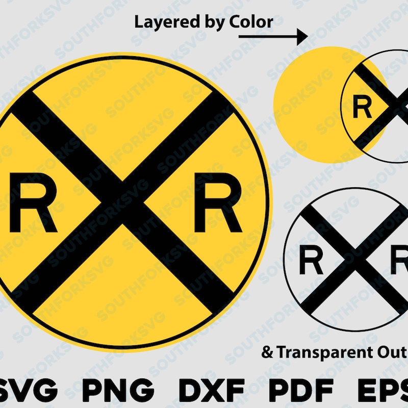Railroad Silhouette Dxf - Etsy