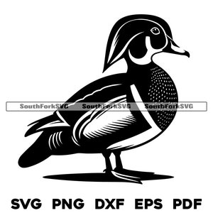 Standing Wood Duck Svg Png Dxf Eps Pdf | Vector Graphic Design Cut ...