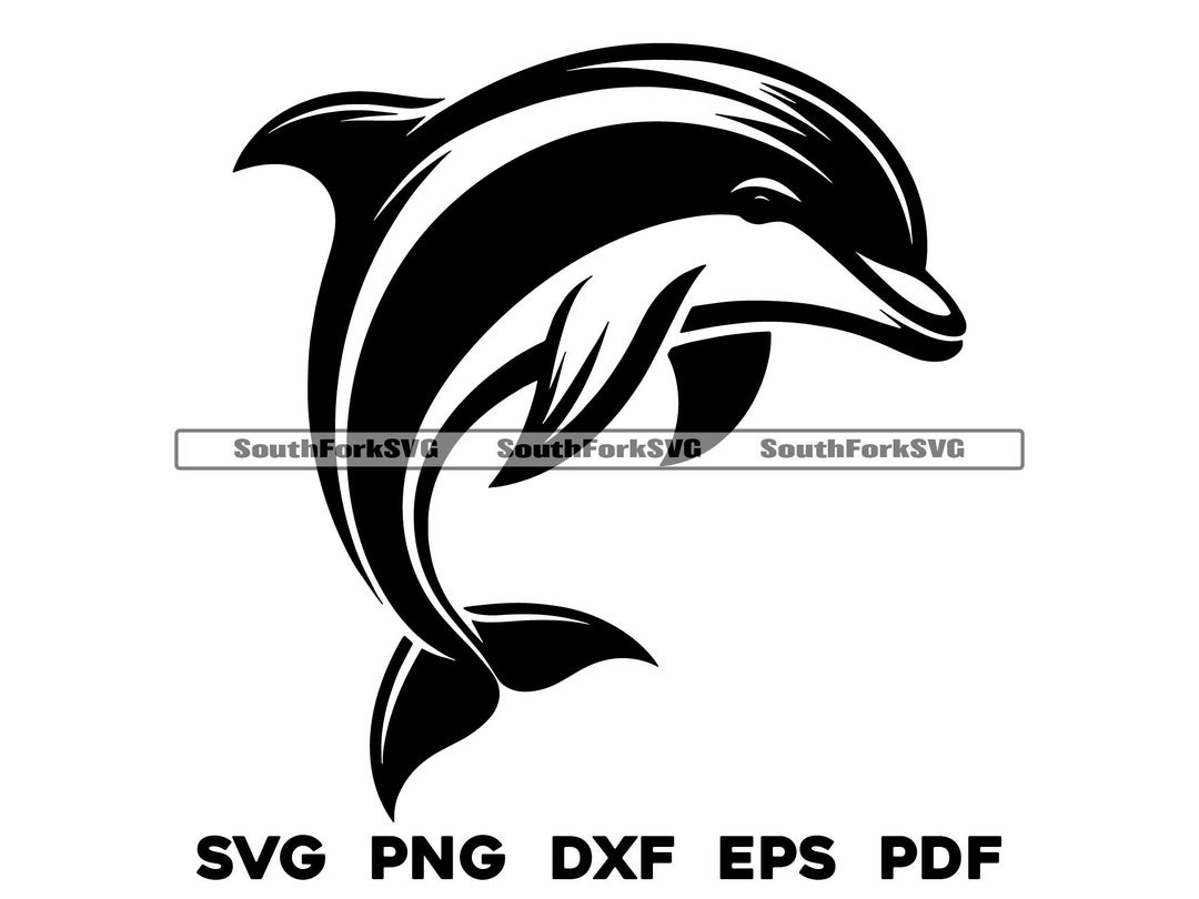 Dolphin Middle High School Sports Team Mascot Design | Svg Png Dxf Eps ...