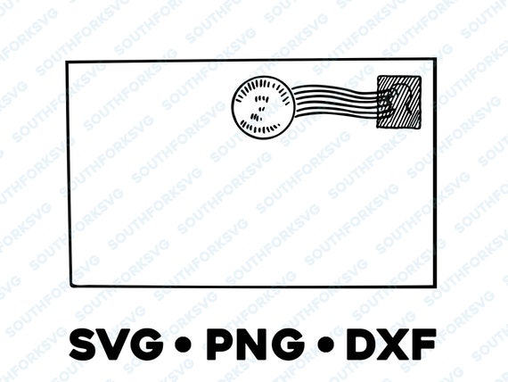 Letter Postcard Mail Icon Design Image Vector SVG PNG DXF Cut - Etsy