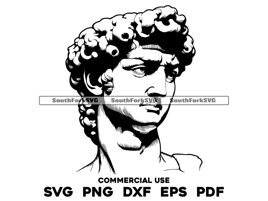 King David Svg Png Dxf Eps Pdf Vector Graphic Design Cut Print Dye Sub ...