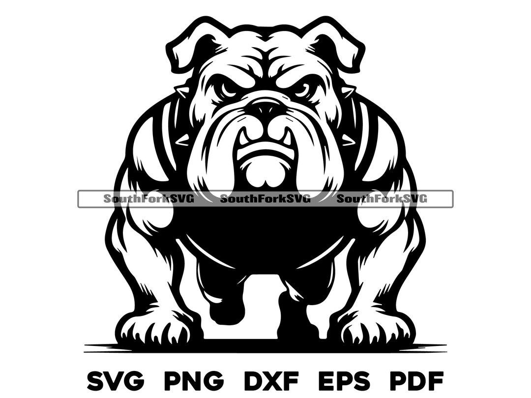 Bulldog Middle High School Sports Team Mascot | Svg Png Dxf Eps Pdf ...